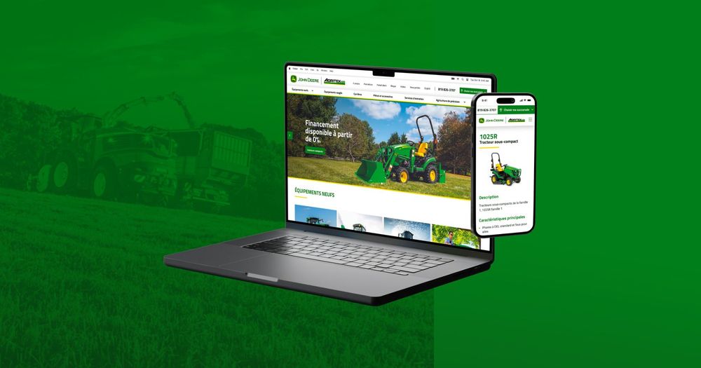 Redesign of the Agritex Group website — Nmédia