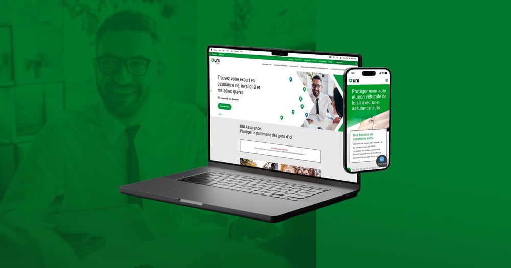 Redesign of the UNI Insurance website — Nmédia